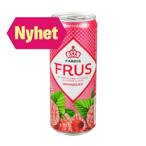 Farris Frus Bringebær Boks | 0.33l - foodora.no